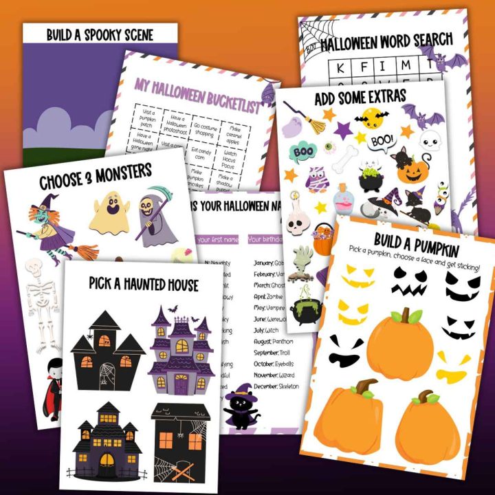 Halloween Activity Bundle - A Toddler With a Pencil
