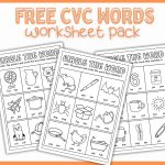 FREE Color and Circle the Word Worksheet Pack - A Toddler With a Pencil