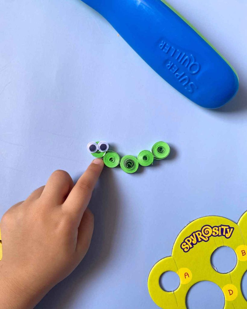 Caterpillar Paper Quilling Activity - A Toddler With a Pencil