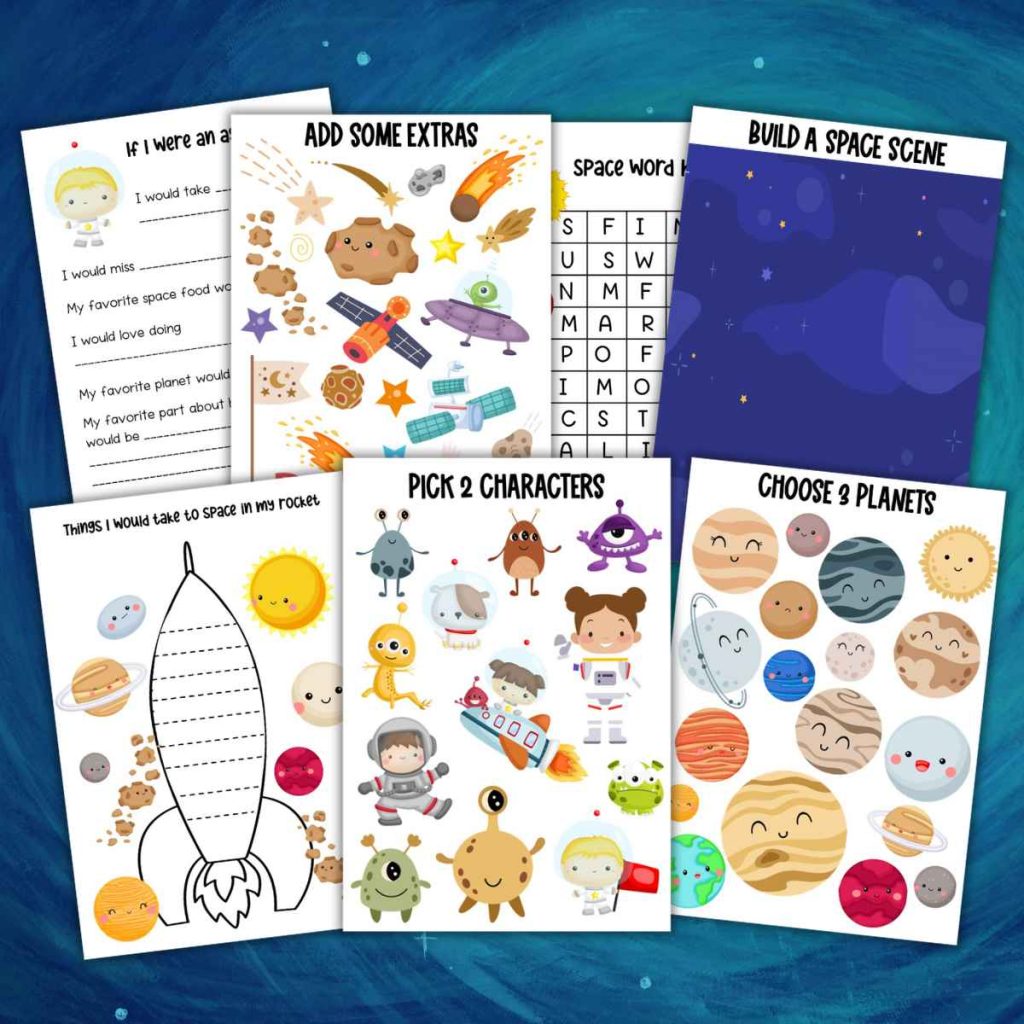 Outer Space Activity Pack - A Toddler With a Pencil