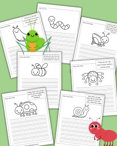 Bugs & Insects Writing Prompts - A Toddler With a Pencil