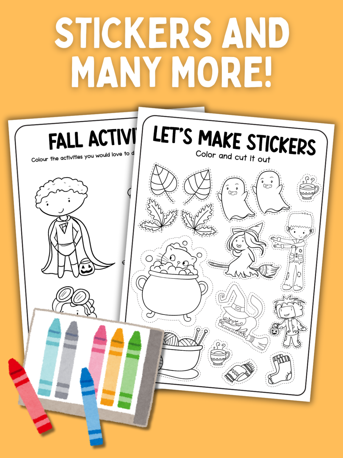 Free Fall Writing List Worksheets for Kids - A Toddler With a Pencil